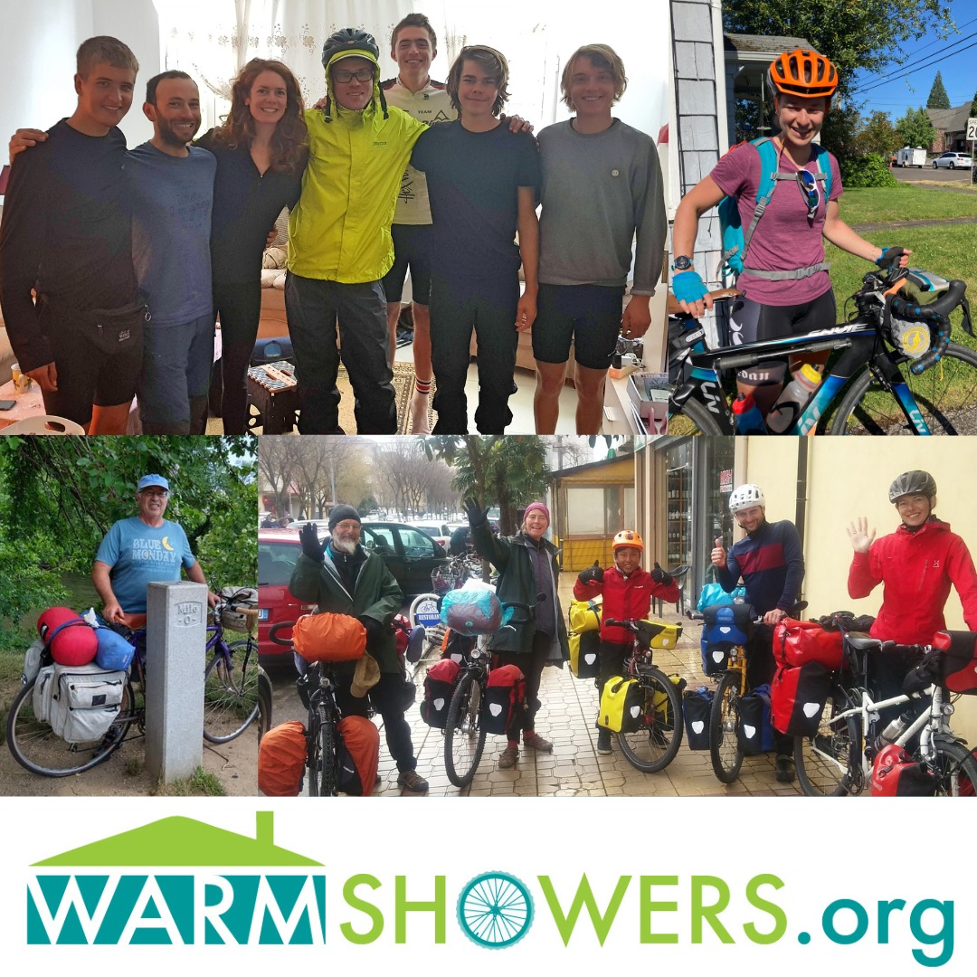 Warmshowers: hébergement gratuit pour cyclistes